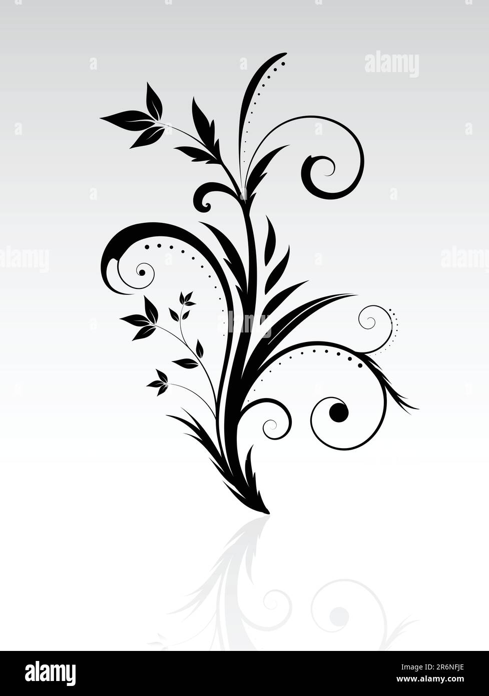 Decorative abstract floral design Stock Vector Image & Art - Alamy