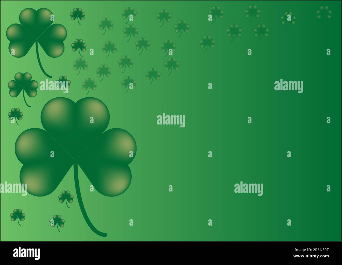 Vector Shamrock card design Stock Vector Image & Art - Alamy