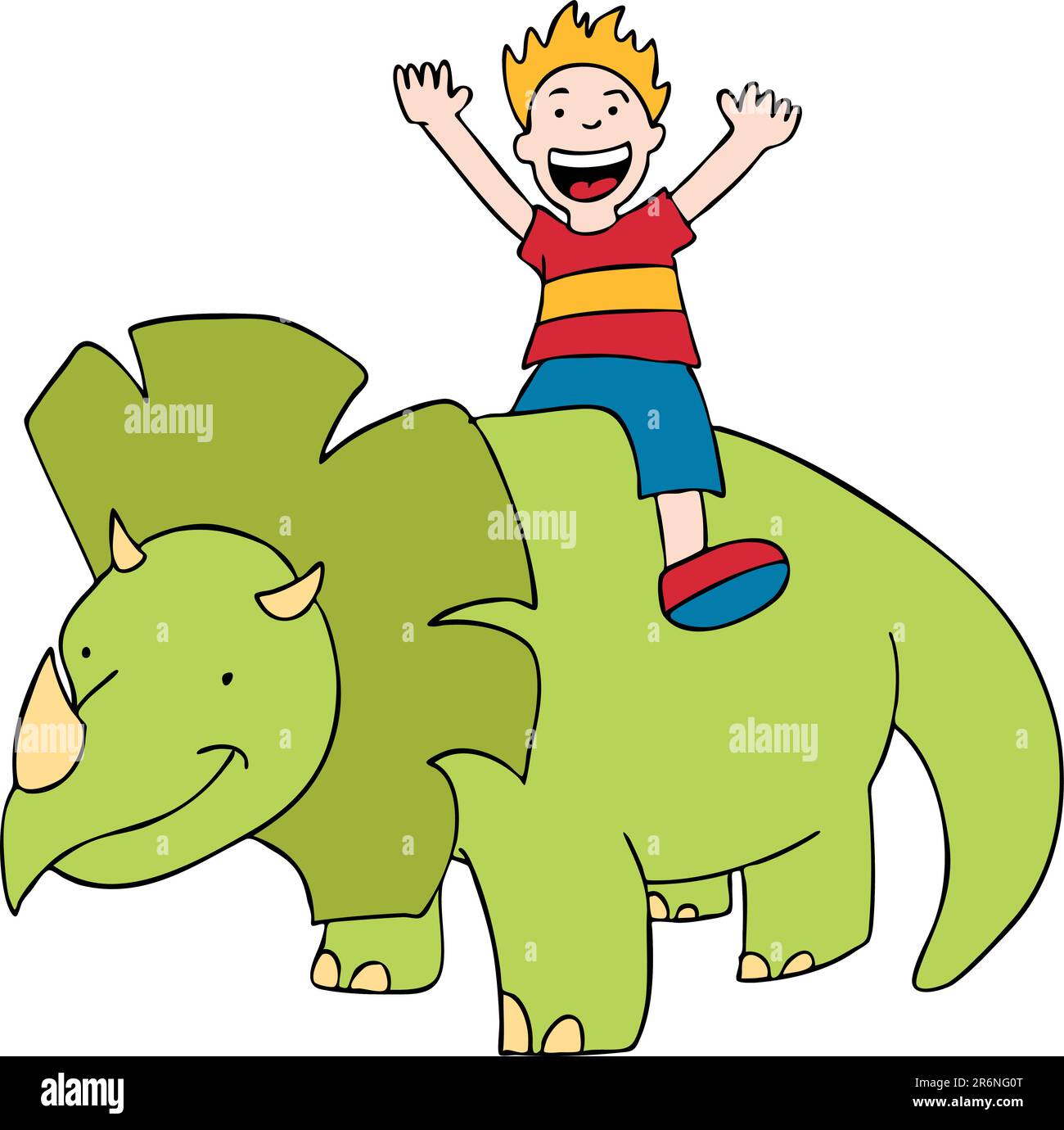 Dinosaur amusement ride Stock Vector Images - Alamy