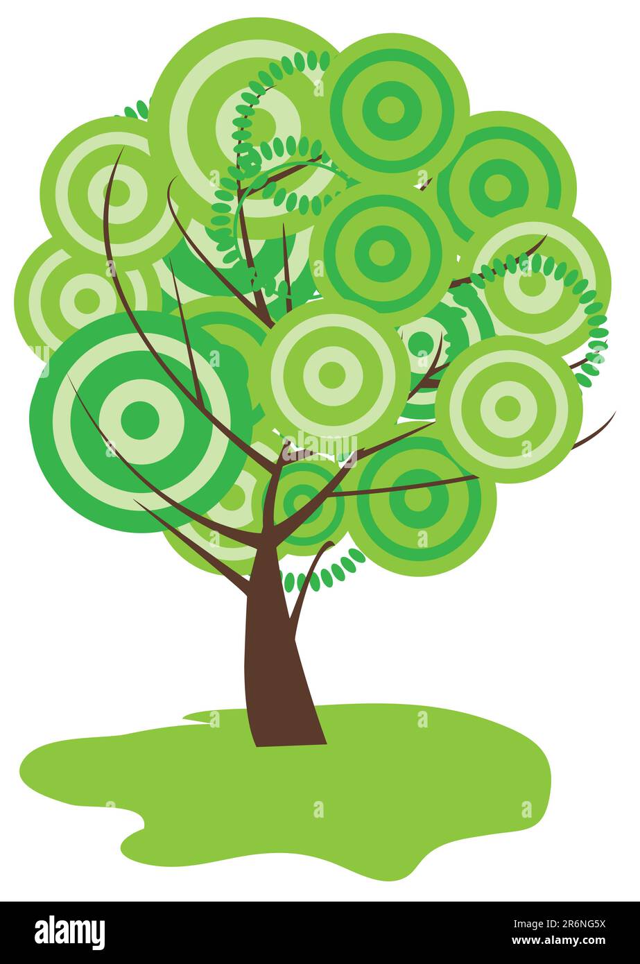 Abstract green tree Stock Vector Images - Alamy