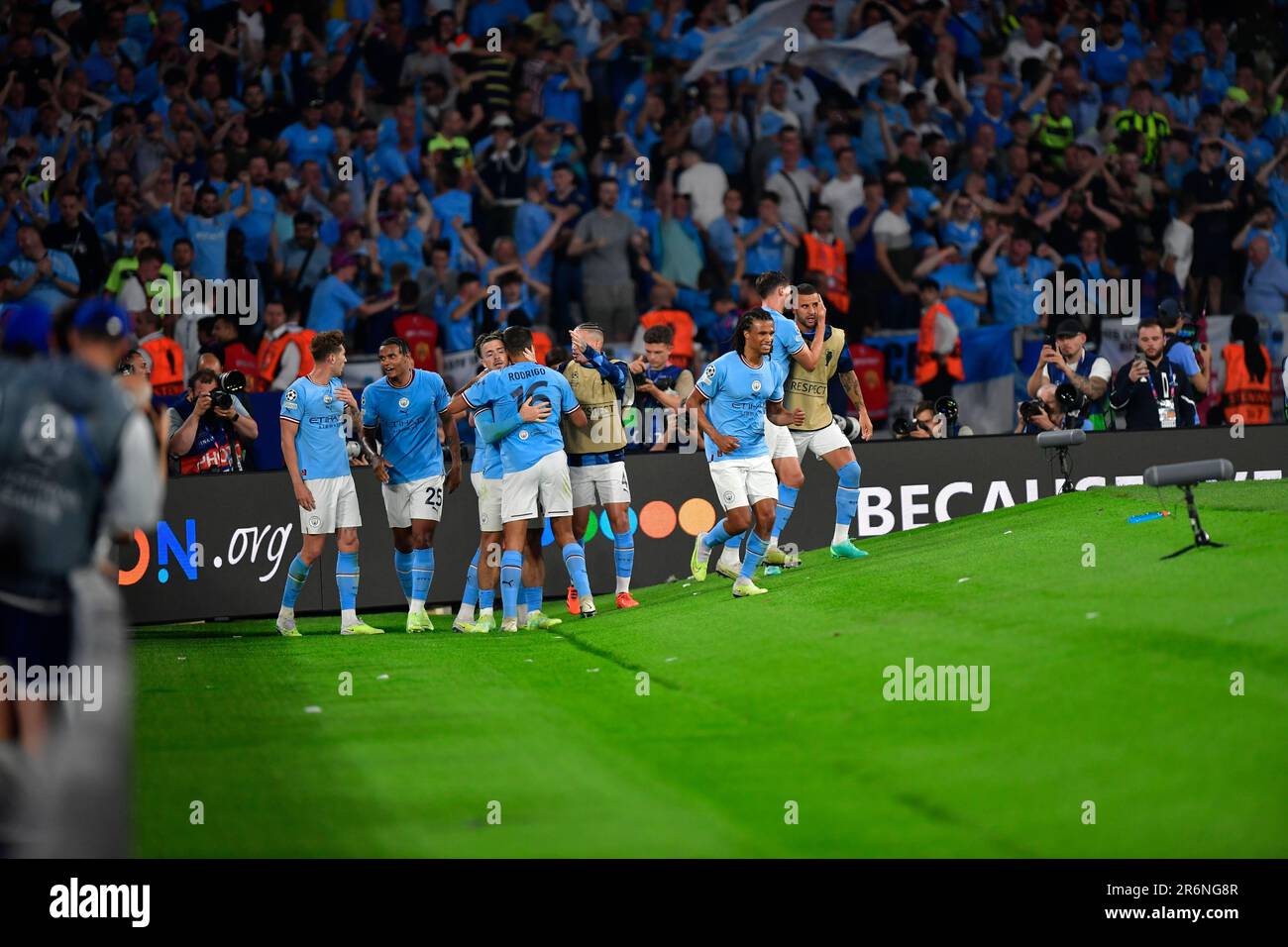 Istanbul, Turkey. 10th June, 2023. Rodri (16) of Manchester City scores ...