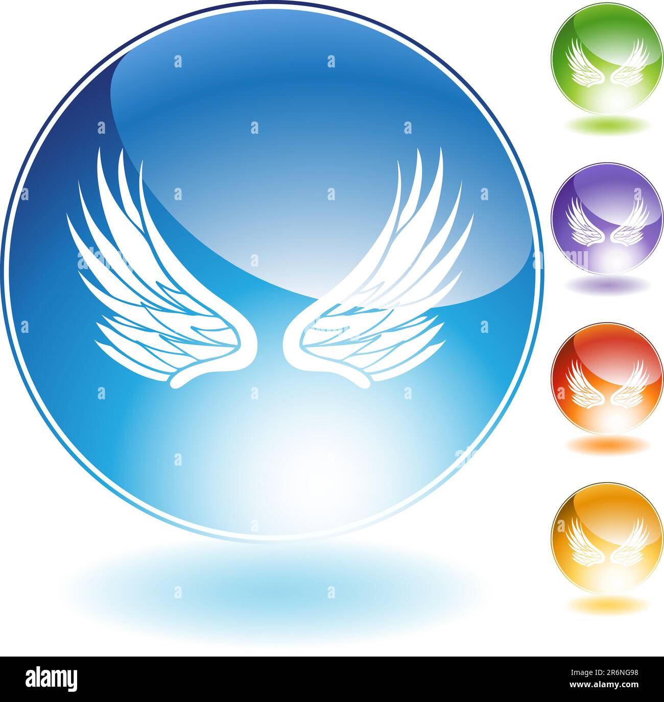 Double wings Stock Vector Images - Alamy