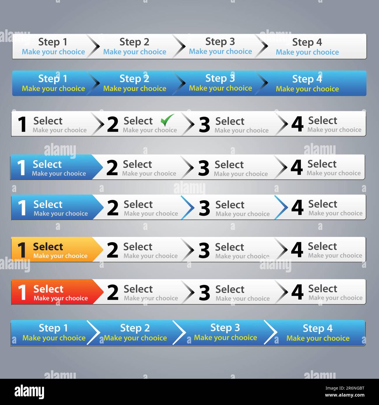 Designers toolkit series - Navigation menus Stock Vector Image & Art ...