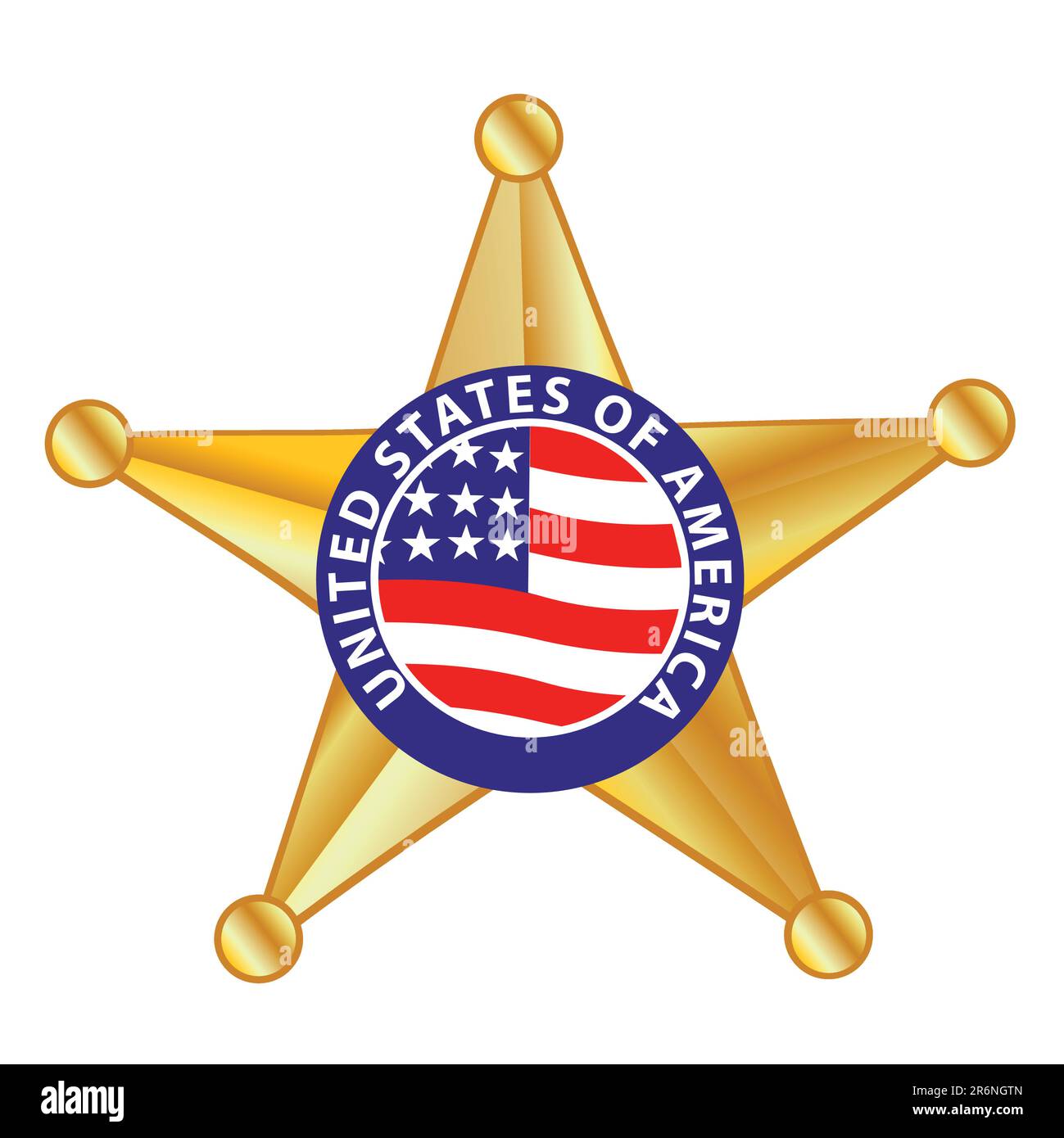 vector illustration of a sheriff badge Stock Vector Image & Art - Alamy