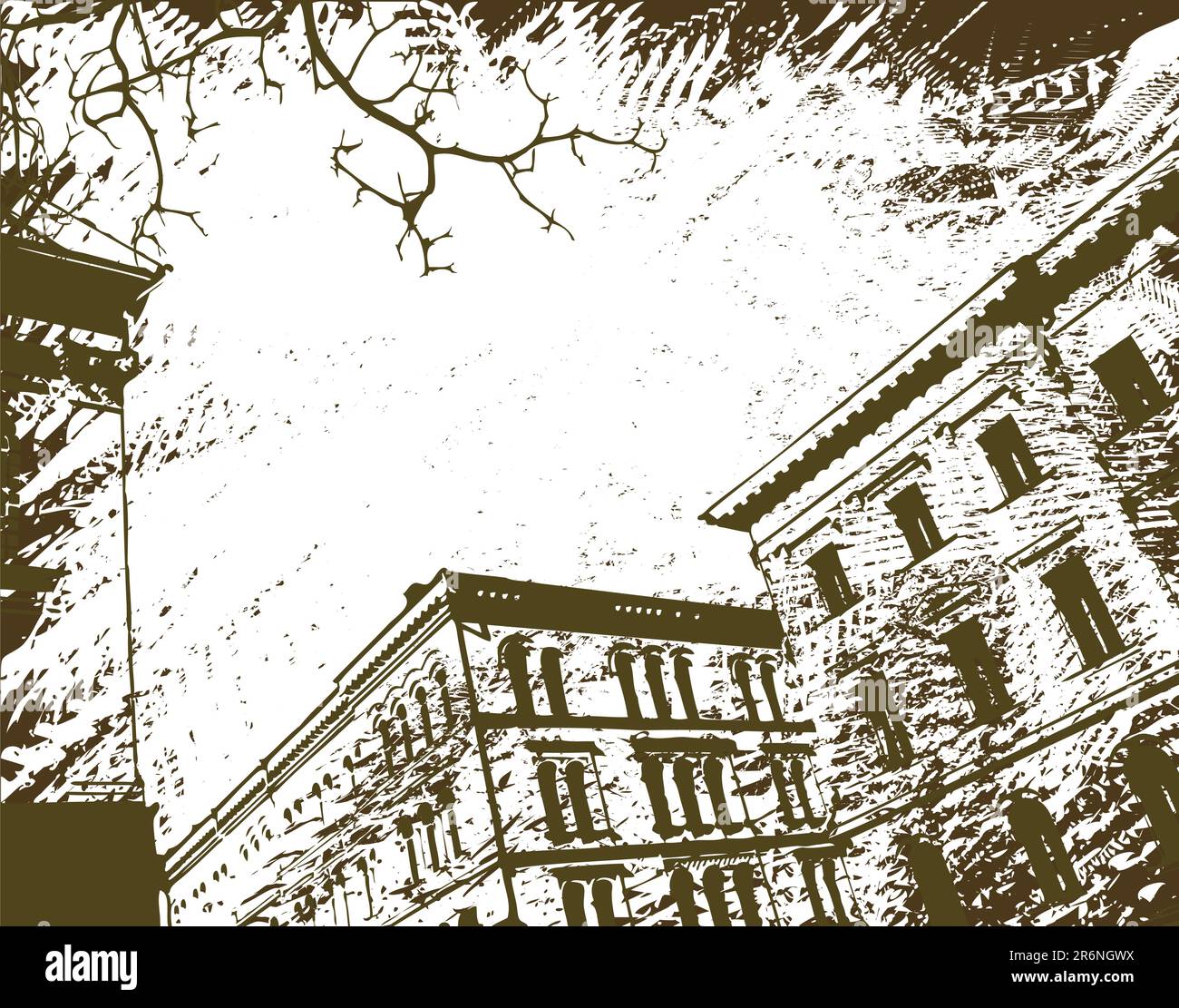 Worn buildings Stock Vector Images - Alamy