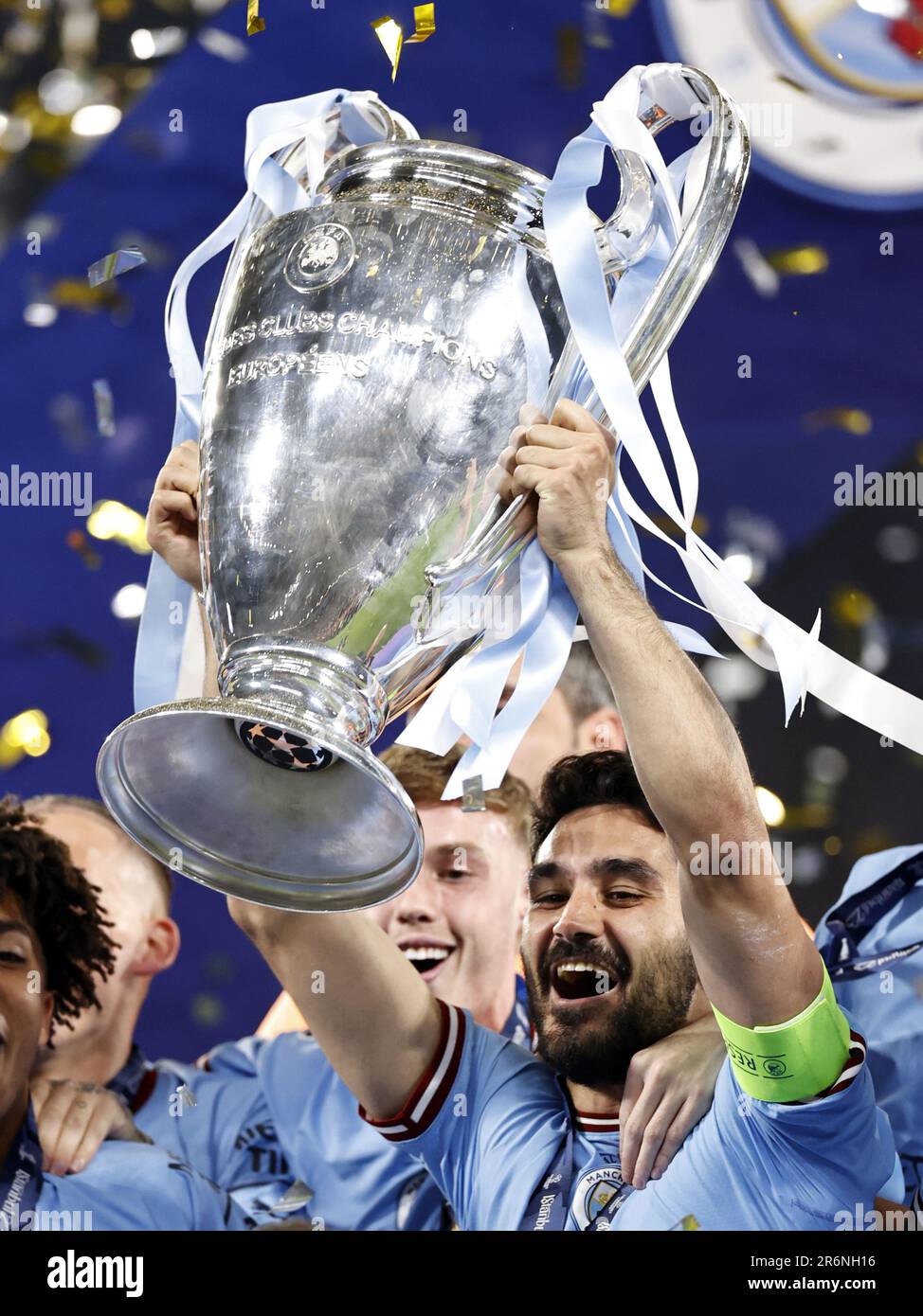 ISTANBUL - Ilkay Gundogan of Manchester City FC with UEFA Champions ...