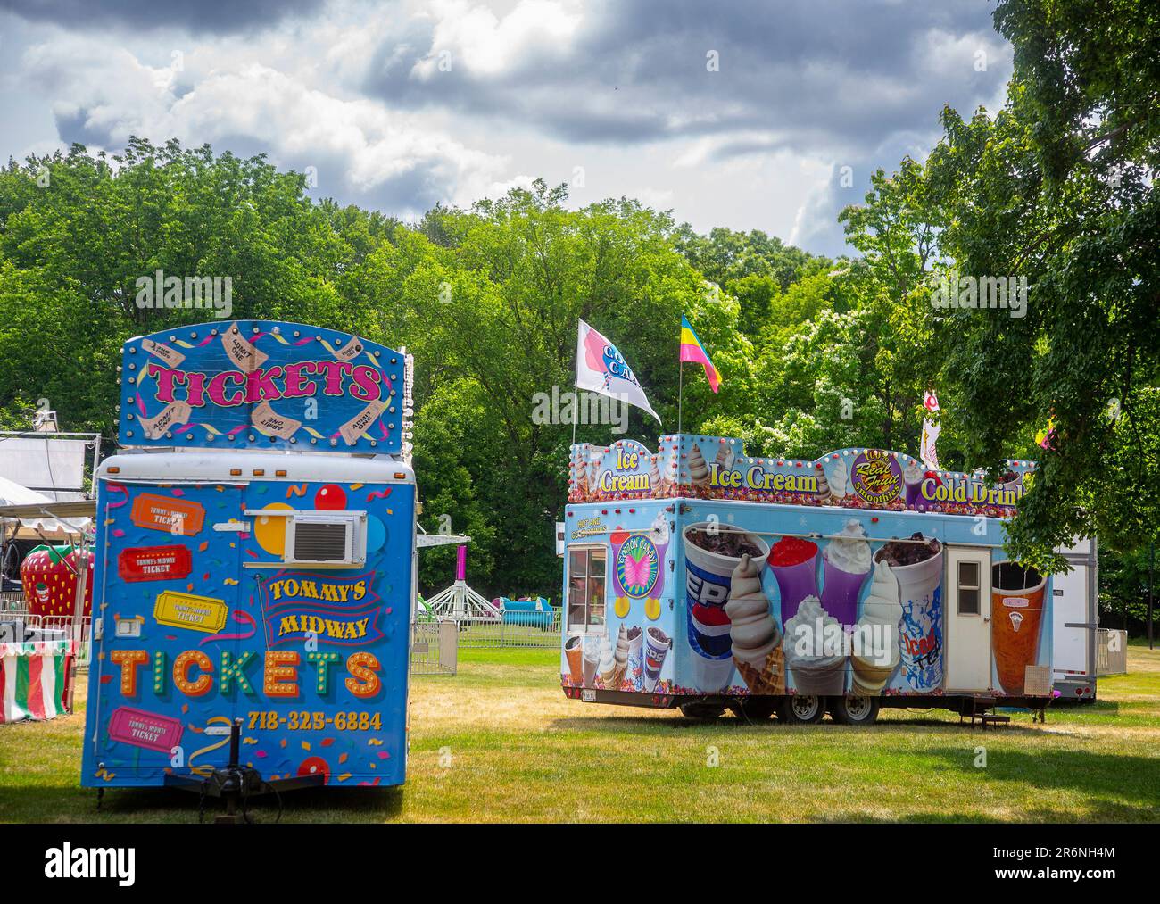 Ticket booth at a carnival in New Jersey Stock Photo - Alamy