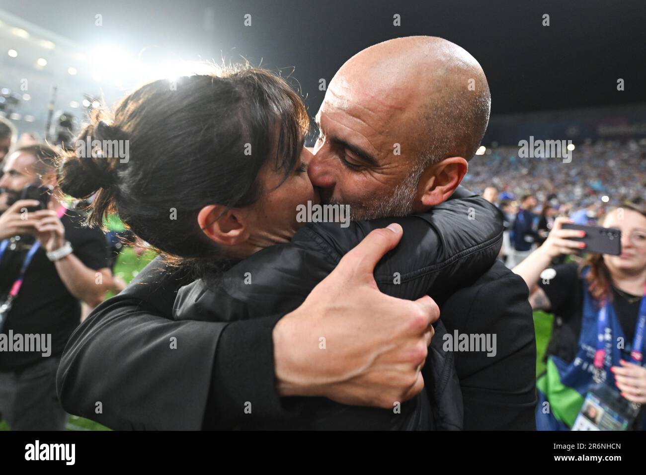 Pep guardiola and wife cristina hi-res stock photography and images - Alamy