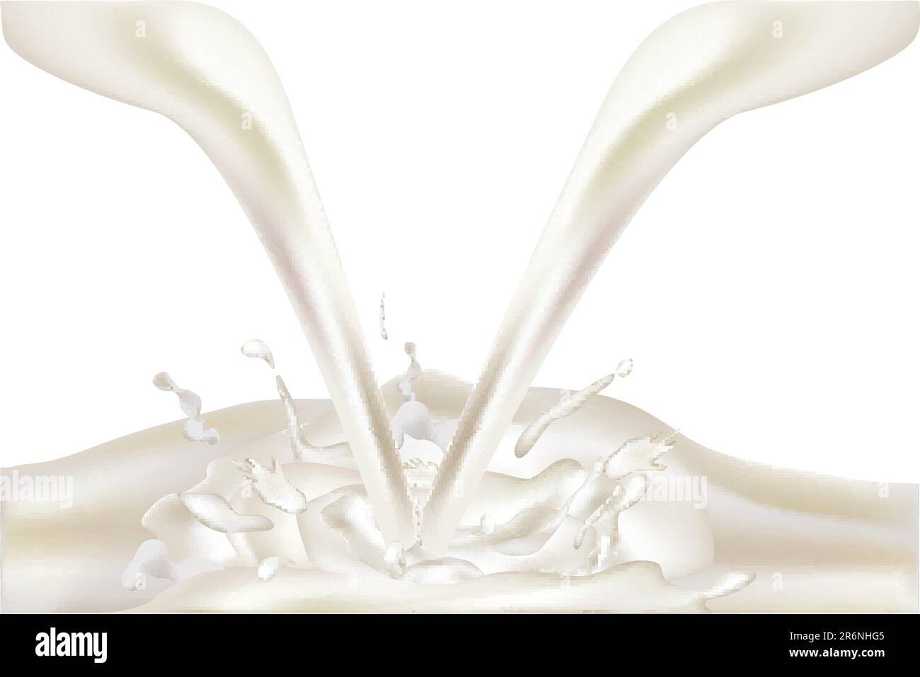 illustration of vector milk splash on isolated background Stock Vector ...