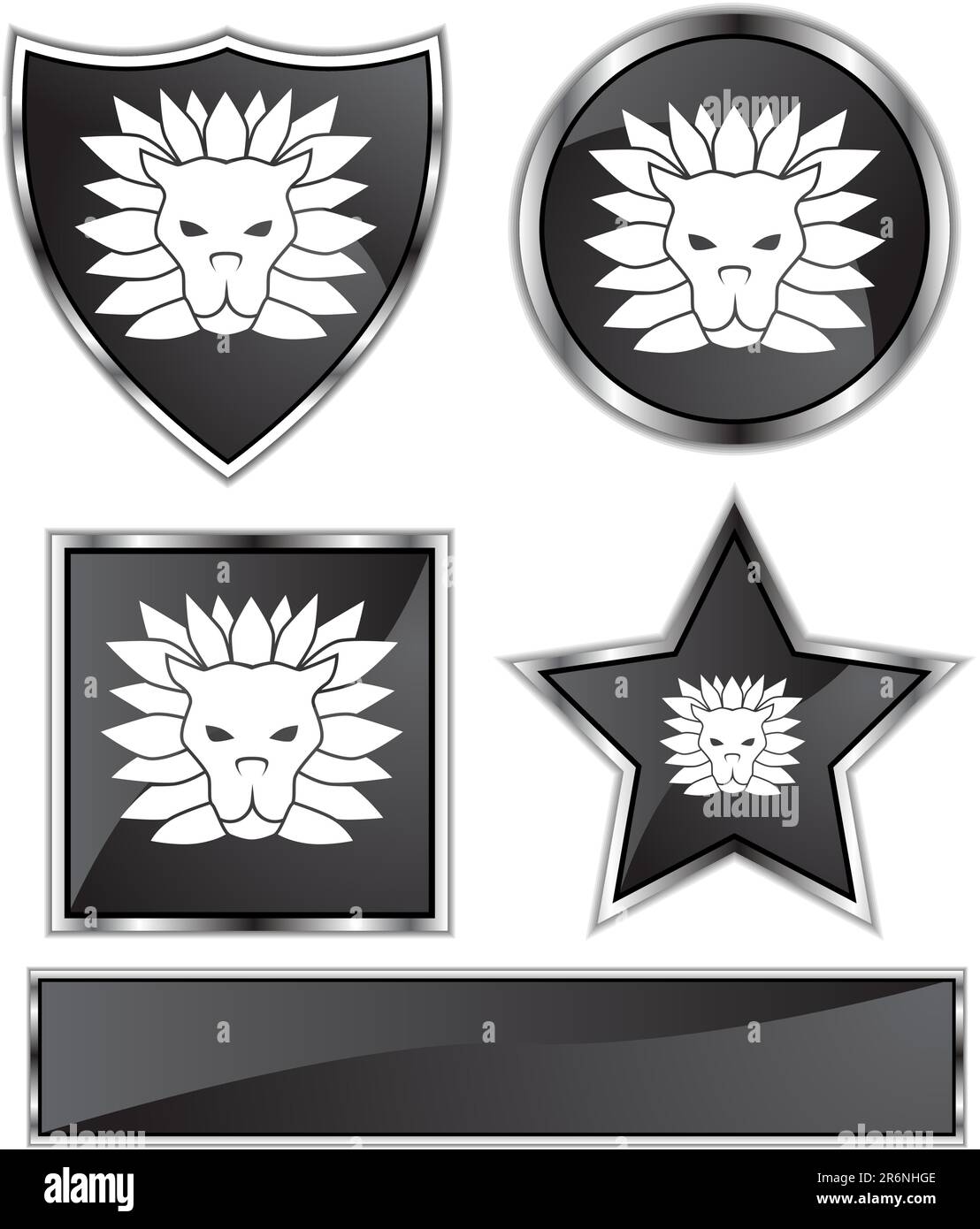 Leo logo design Black and White Stock Photos & Images - Alamy