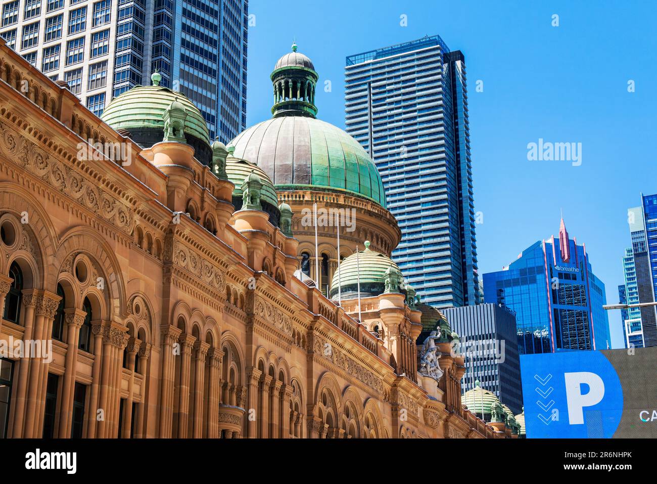 The Queen Victoria Building (QVB), five level shopping center, Sydney ...