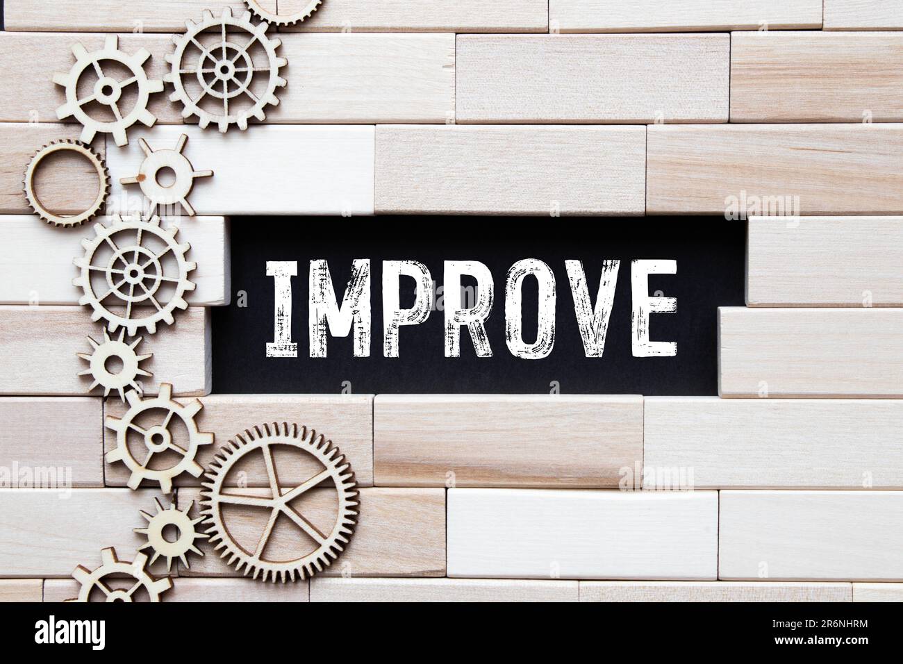 Multiple arrow pointing to colorful alphabet word IMPROVE at the center ...