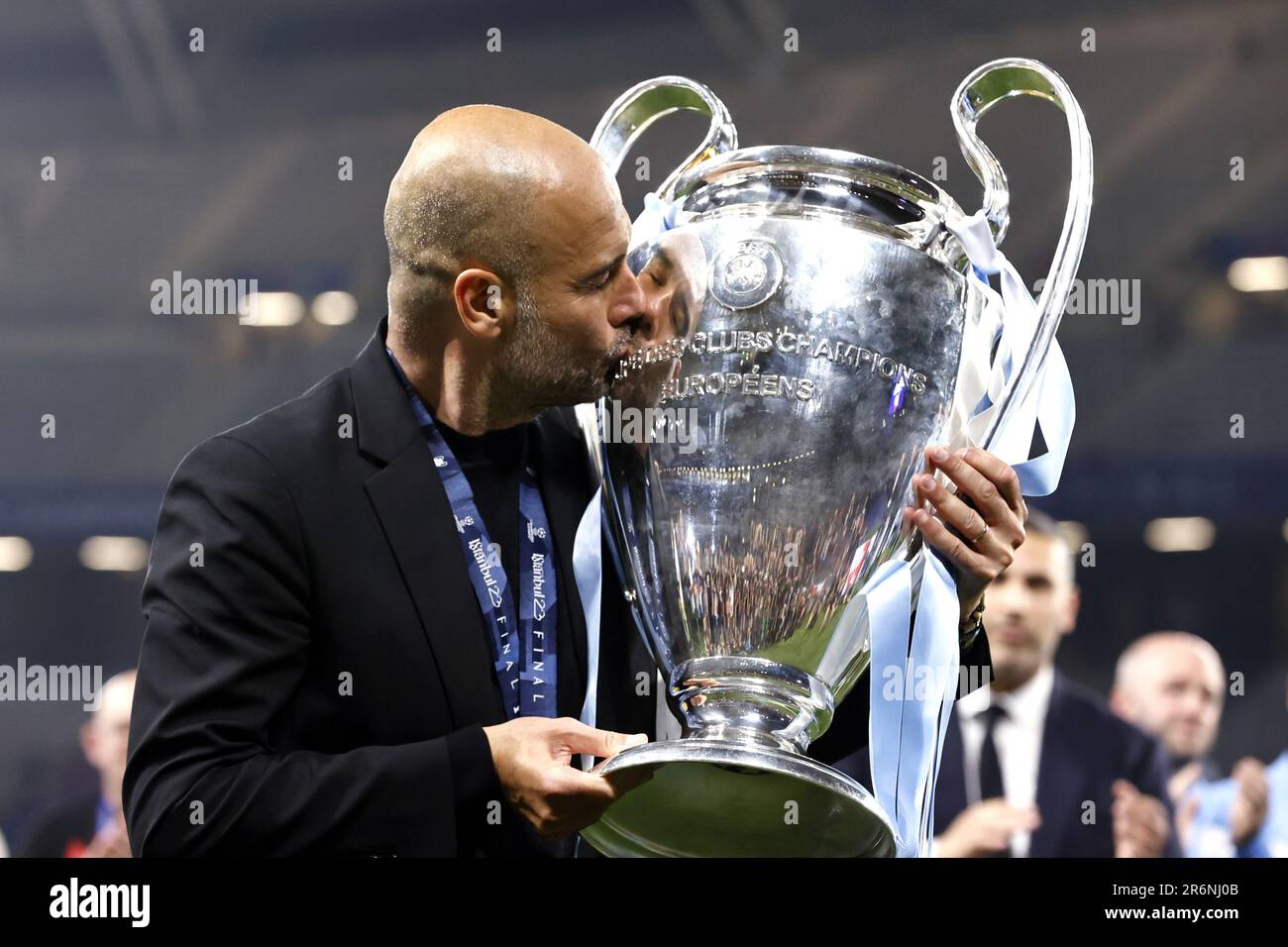 ISTANBUL - Manchester City FC coach Pep Guardiola with UEFA Champions ...