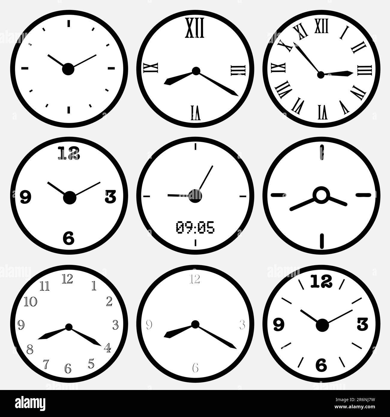 Vector illustration various business Black and White Stock Photos & Images - Alamy