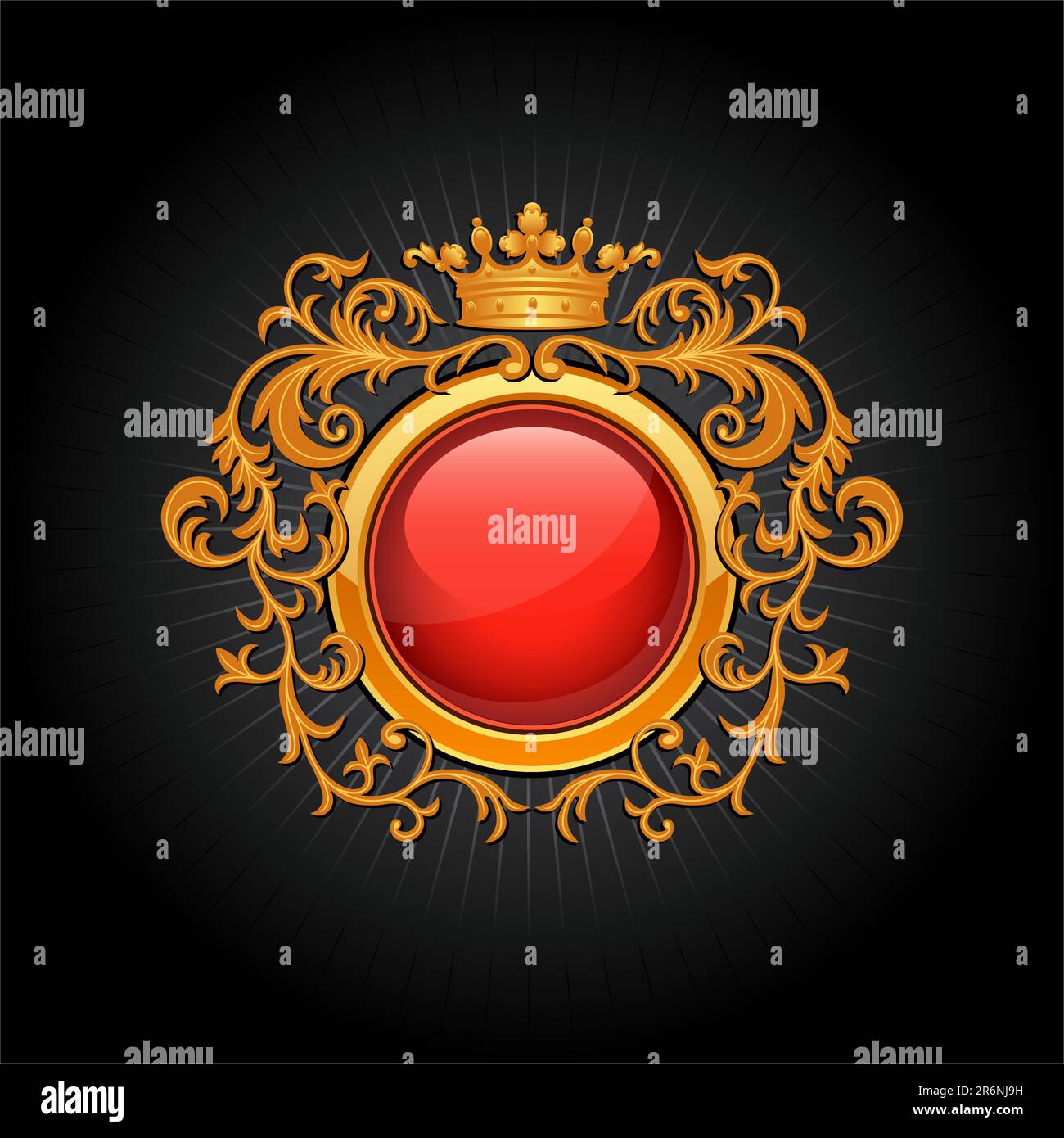 Gold black coat arms Stock Vector Images - Alamy