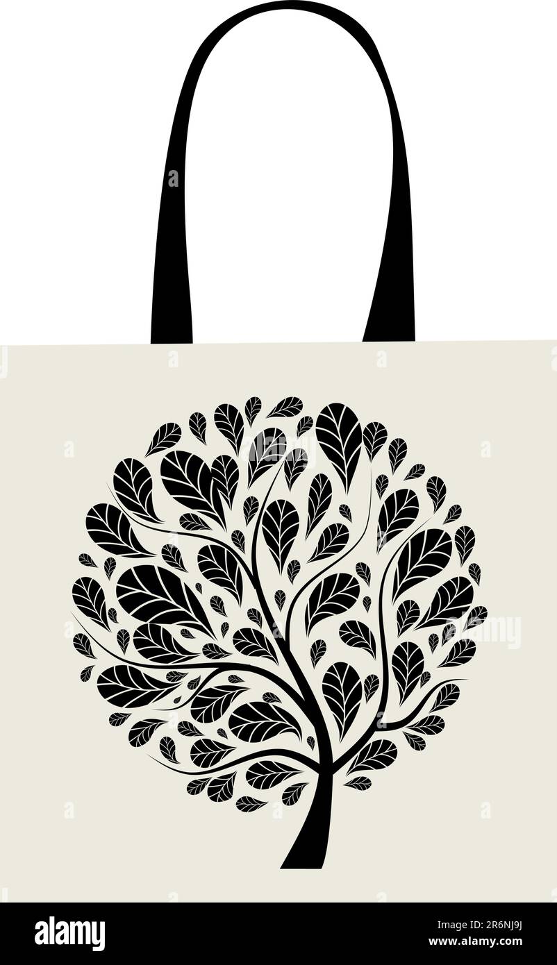 Black plastic bag tree Stock Vector Images - Alamy