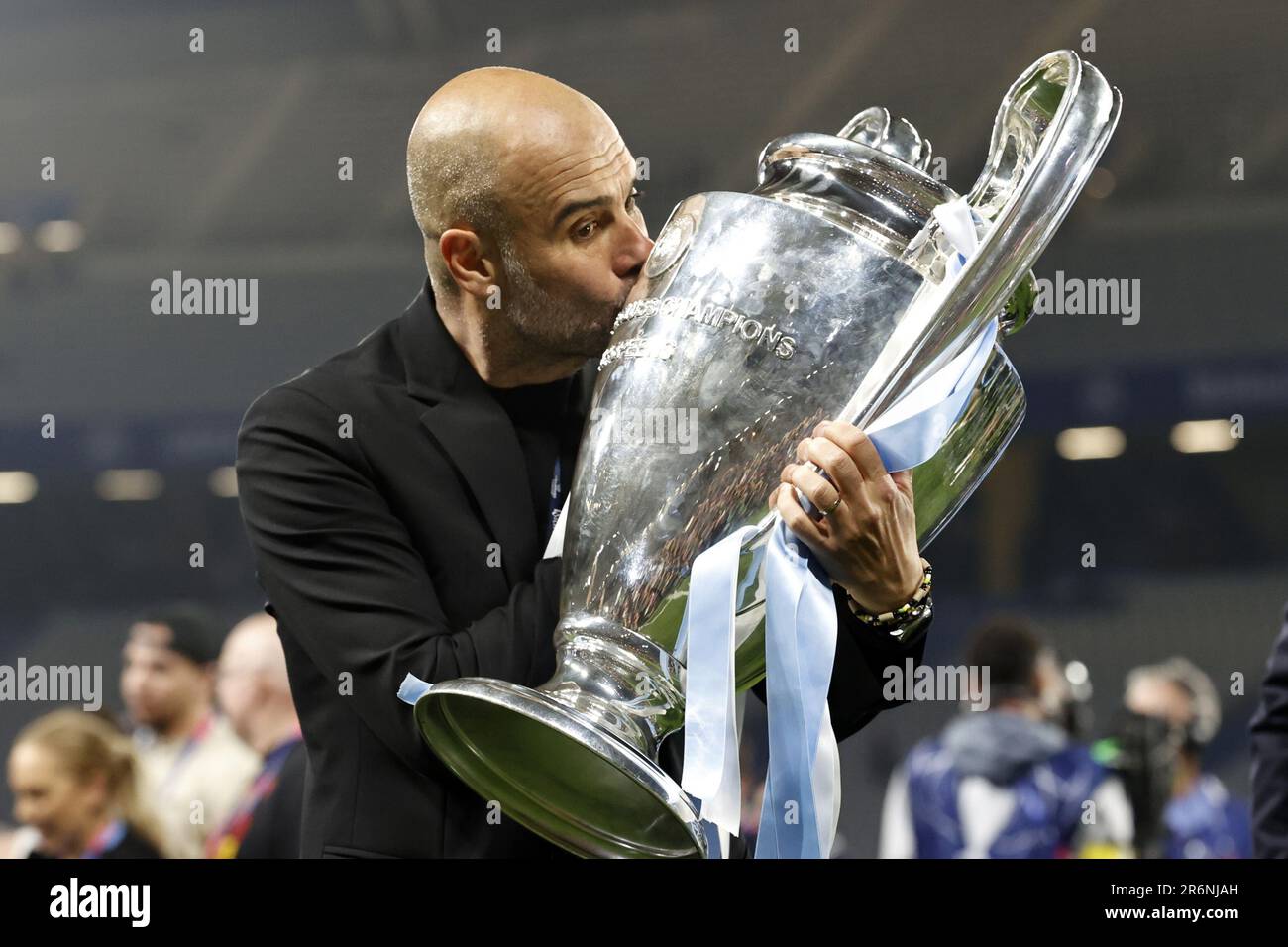 Pep guardiola trophy 2023 hi-res stock photography and images - Alamy