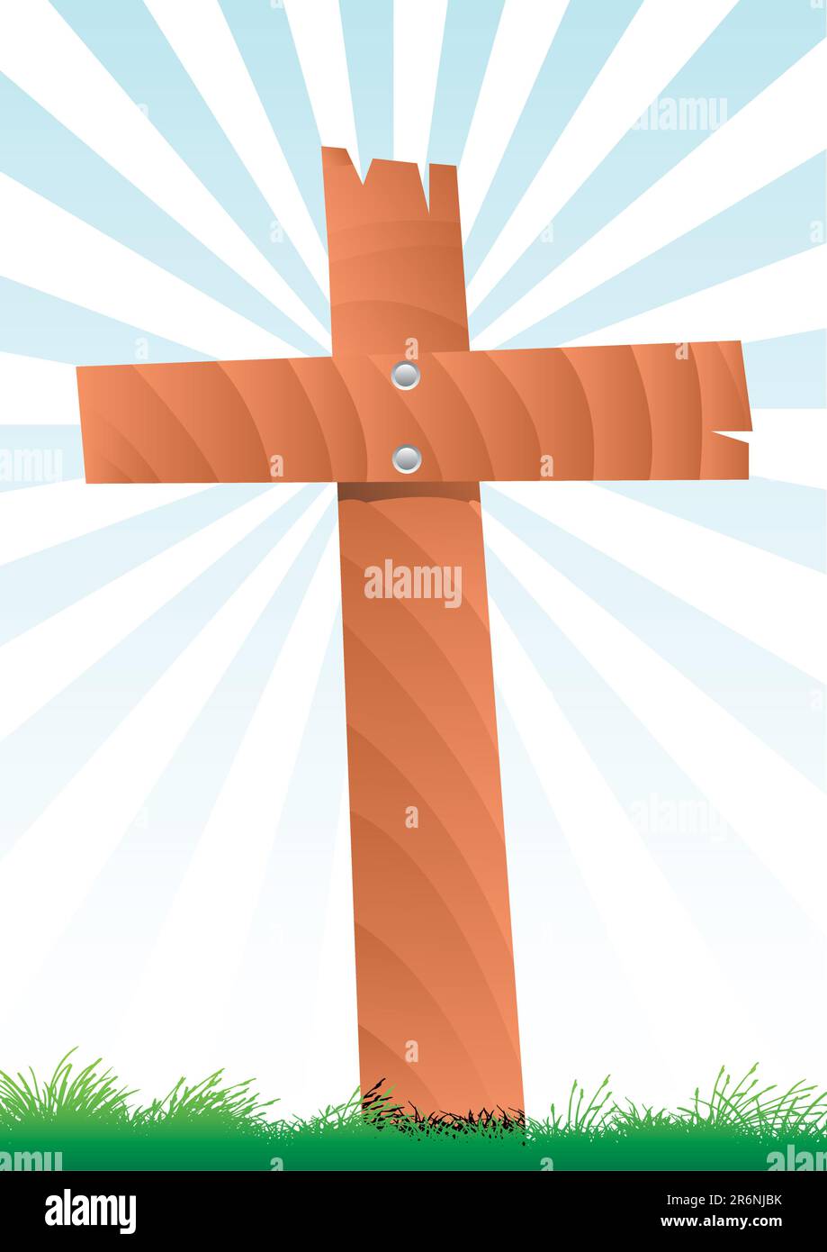 Bright christian cross symbol Stock Vector Images - Alamy