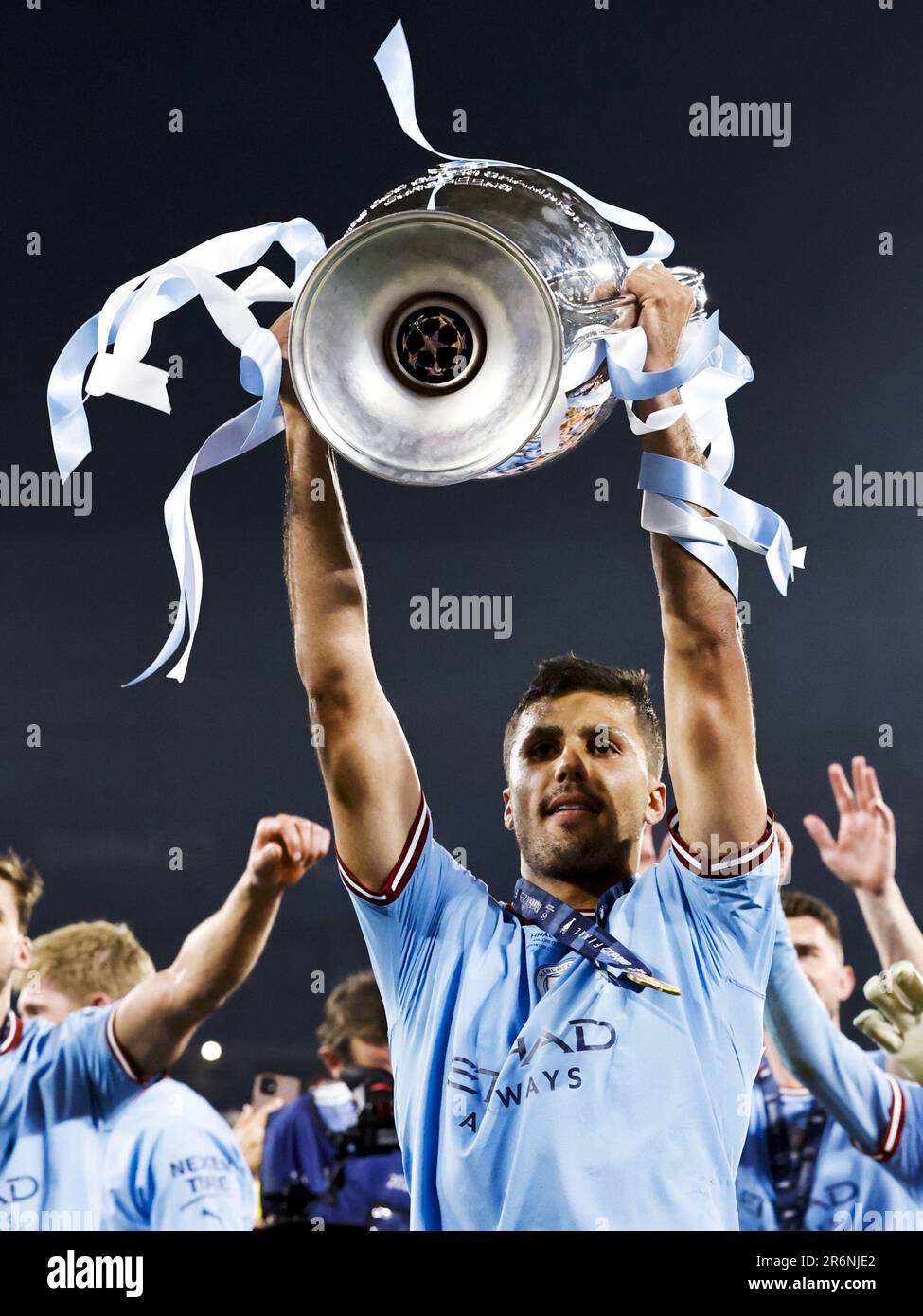 ISTANBUL - Rodri of Manchester City FC with UEFA Champions League ...