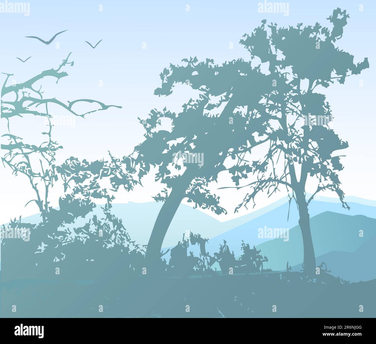 Abstract tree background - vector Stock Vector Image & Art - Alamy