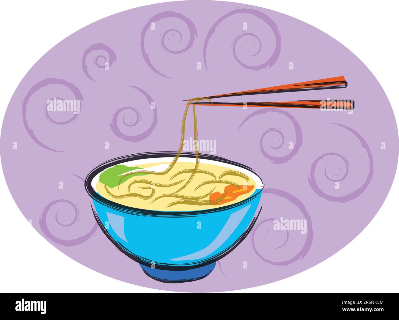 Bow noodle Stock Vector Images - Alamy