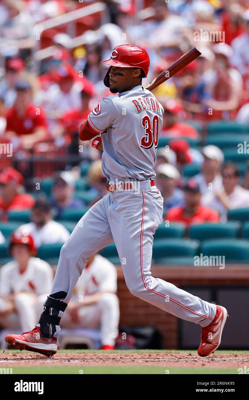 ST. LOUIS, MO - JUNE 10: Cincinnati Reds right fielder Will Benson (30 ...