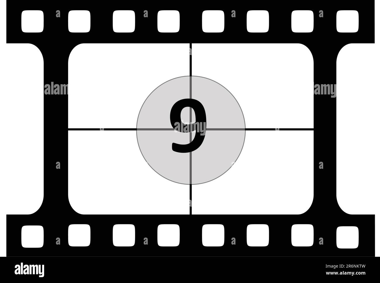 A vector representing a film countdown Stock Vector Image & Art - Alamy