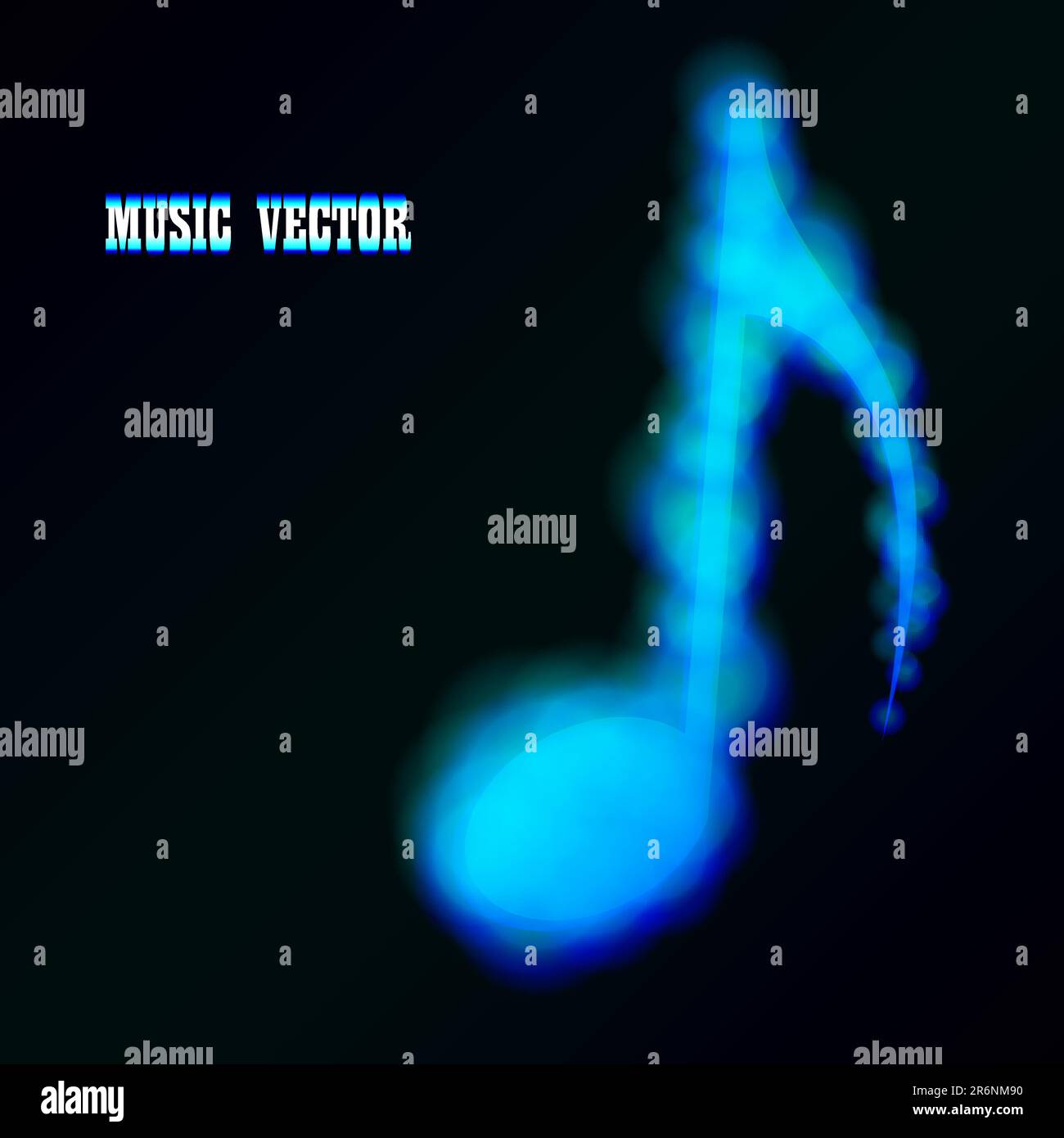 Blue computer music note symbol Stock Vector Images - Alamy