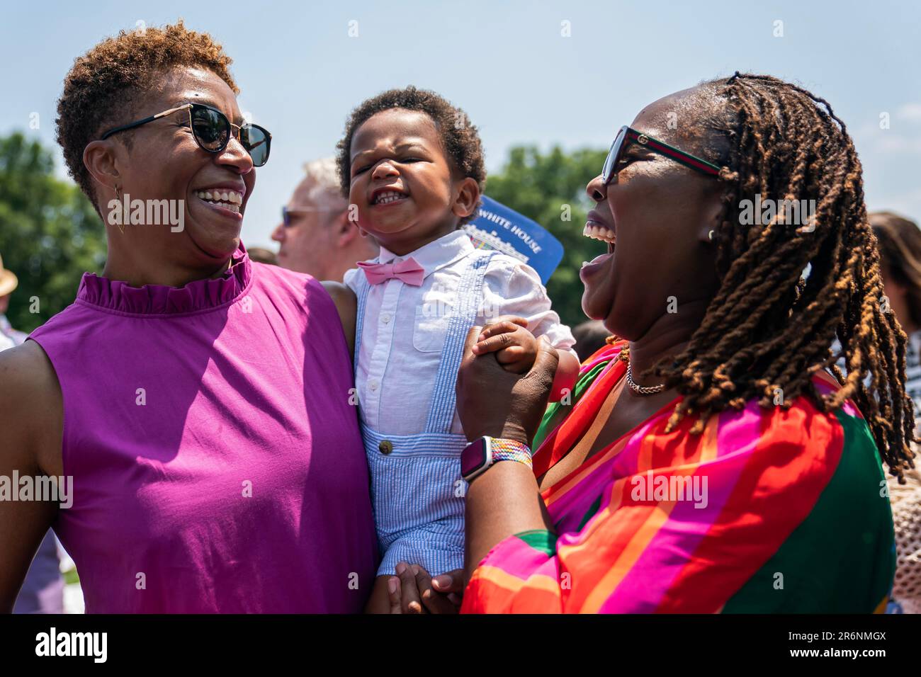 Washington, USA. 10th June, 2023. Lecester Johnson, from left, August ...