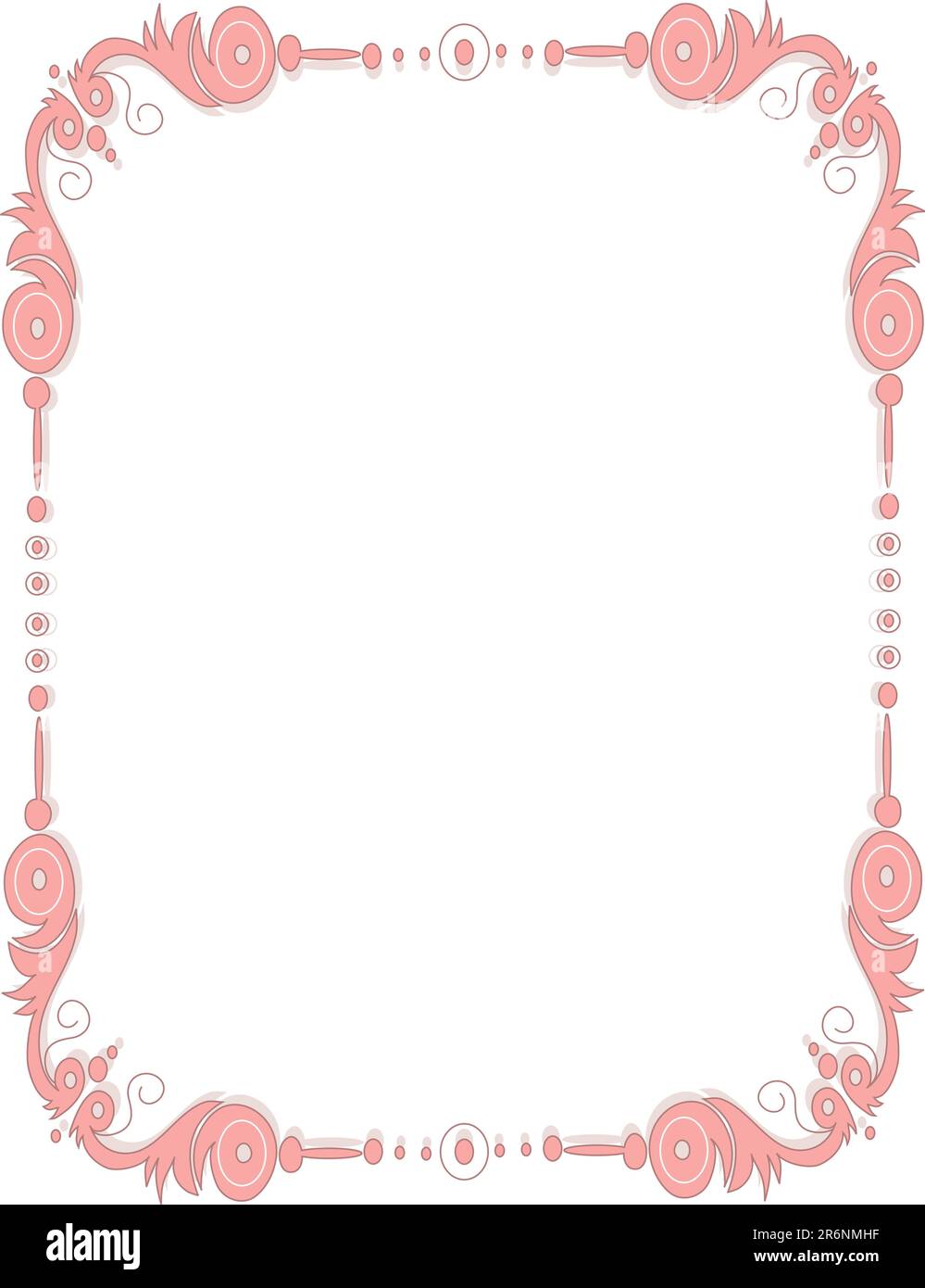 Border inspired by antique furniture from Quebec Stock Vector Image ...