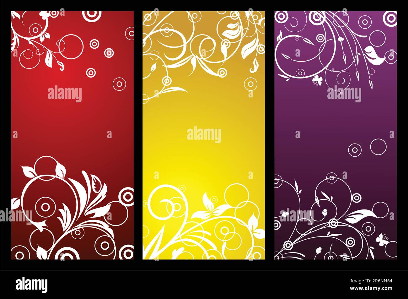 Floral background with copy space, vector illustration Stock Vector ...