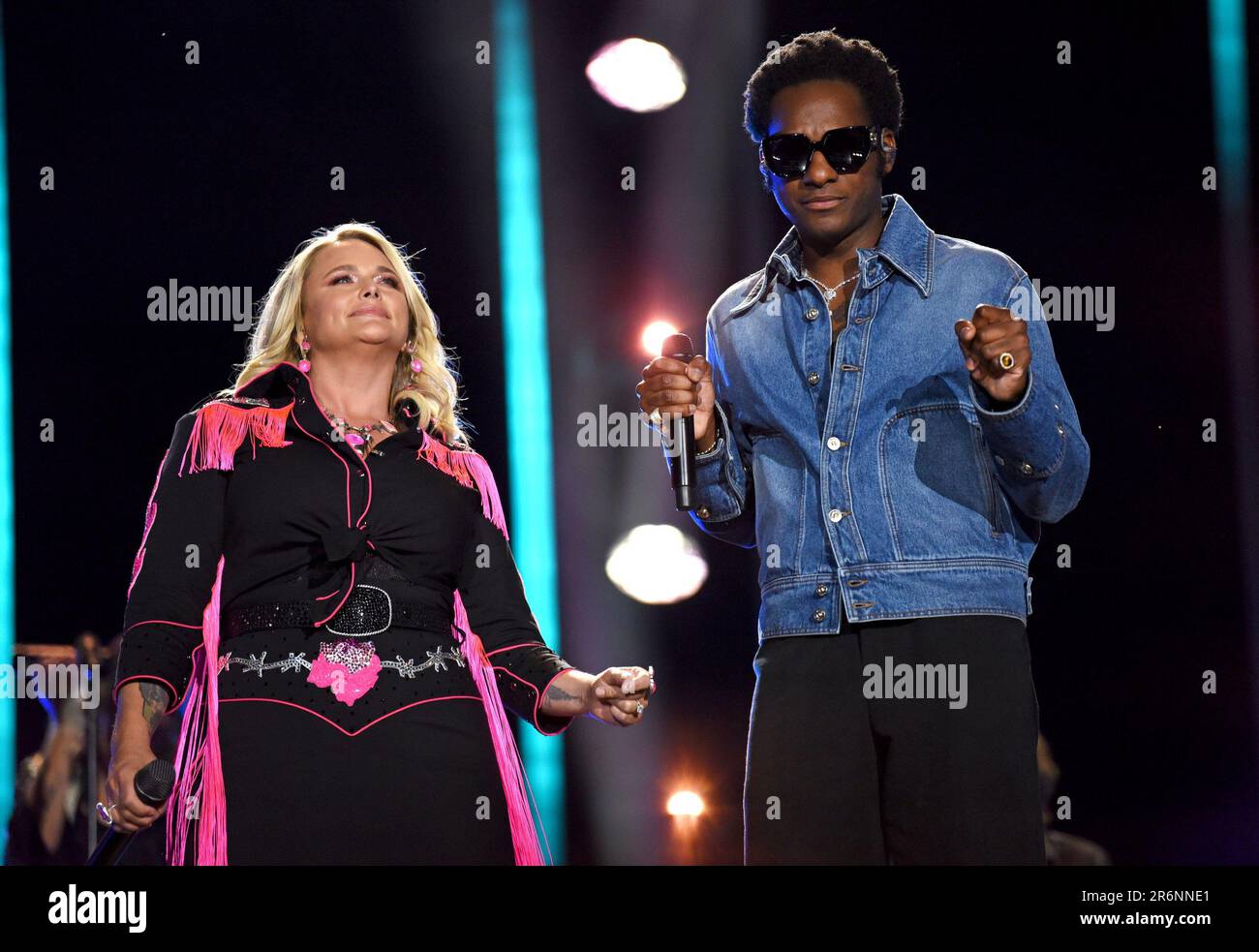 Nashville, TN, USA. 9th June, 2023. Miranda Lambert, Leon Bridges on ...