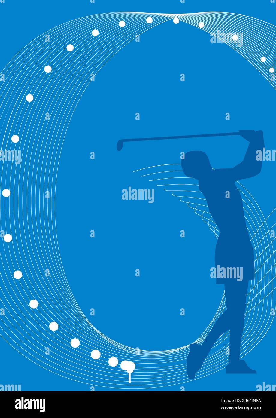illustration, vector for a sport game background, golf Stock Vector ...