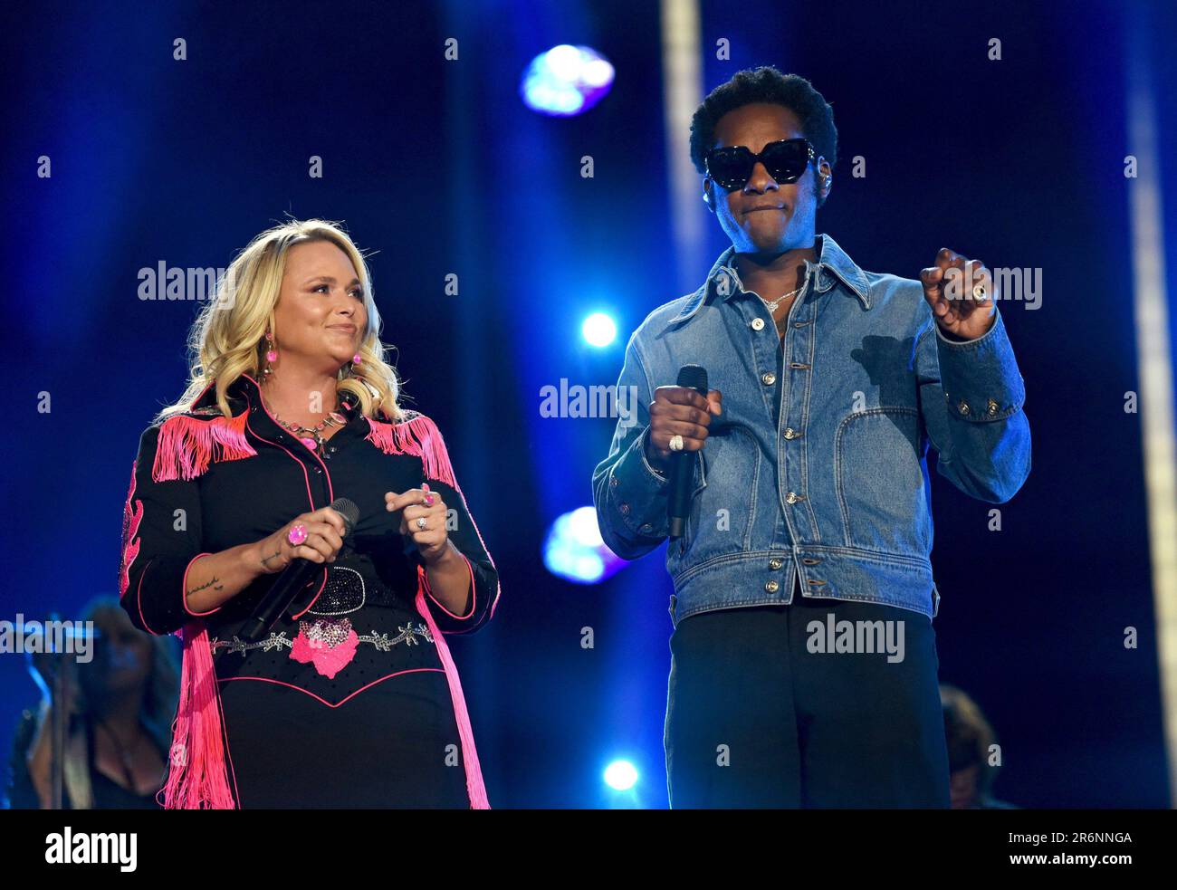 Nashville, TN, USA. 9th June, 2023. Miranda Lambert, Leon Bridges on ...