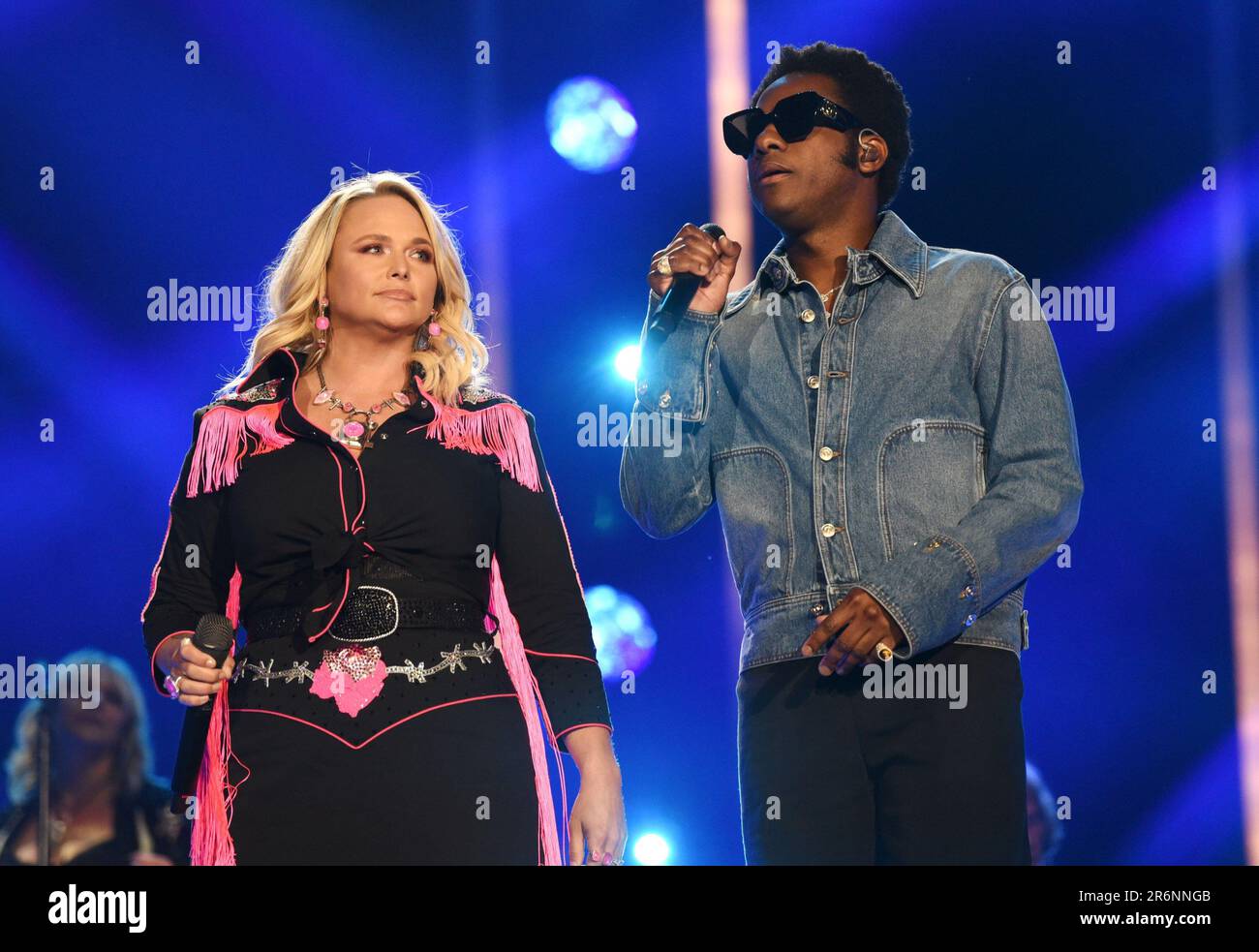 Nashville, TN, USA. 9th June, 2023. Miranda Lambert, Leon Bridges on ...