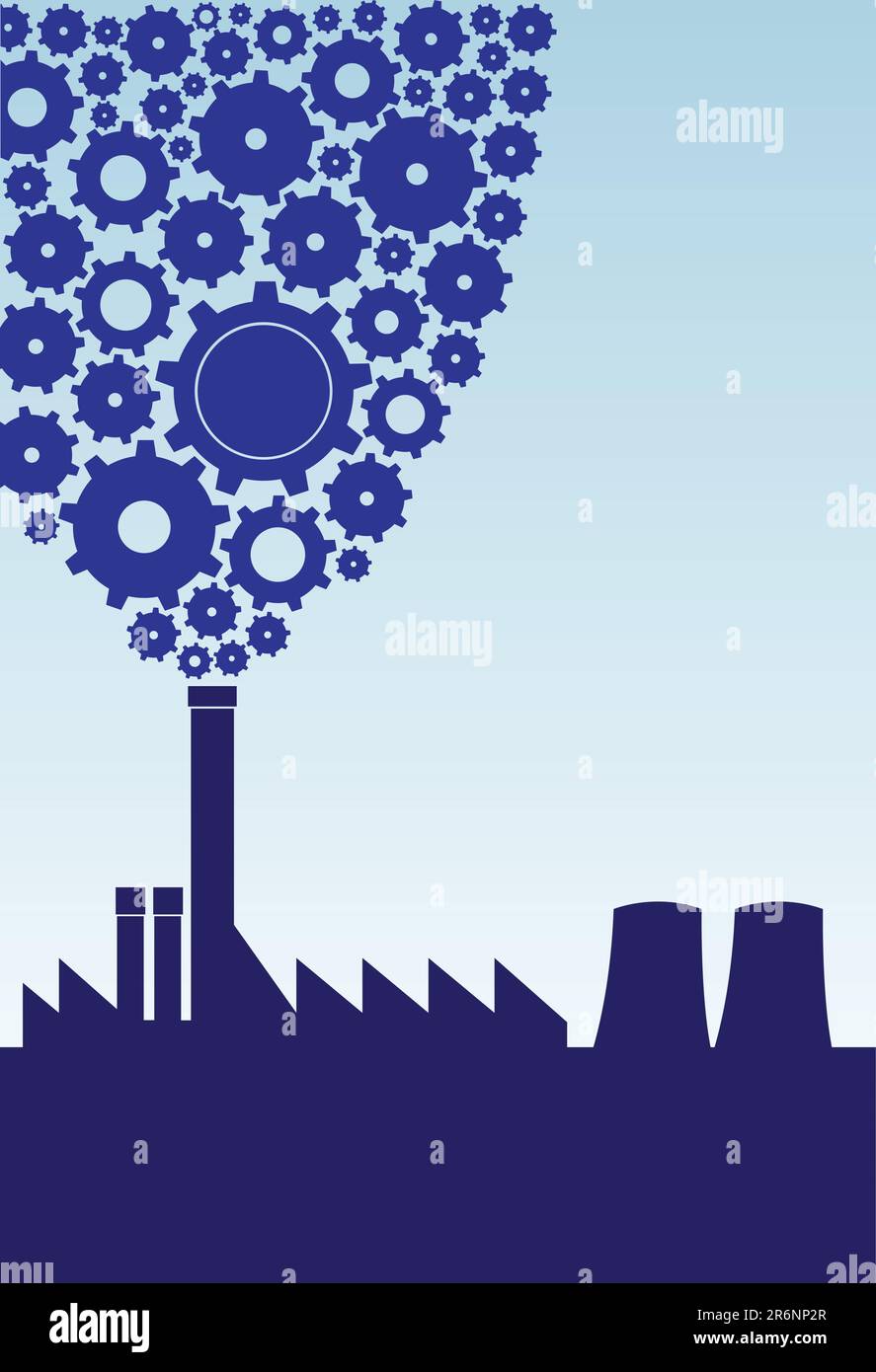 vector illustration of a factory Stock Vector Image & Art - Alamy