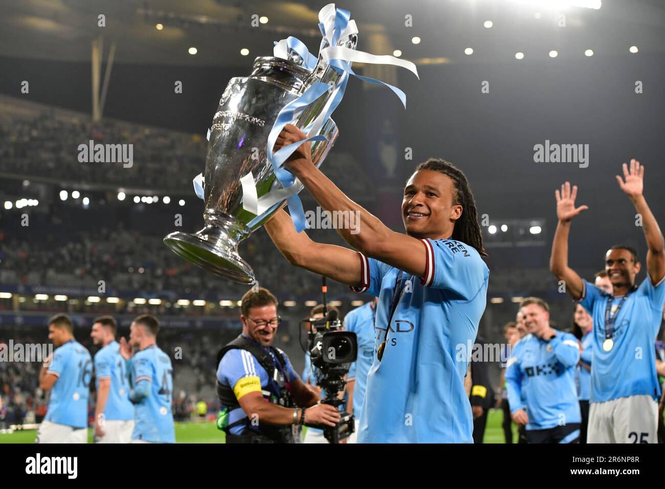Istanbul, Turkey. 10th June, 2023. Nathan Ake of Manchester City seen ...