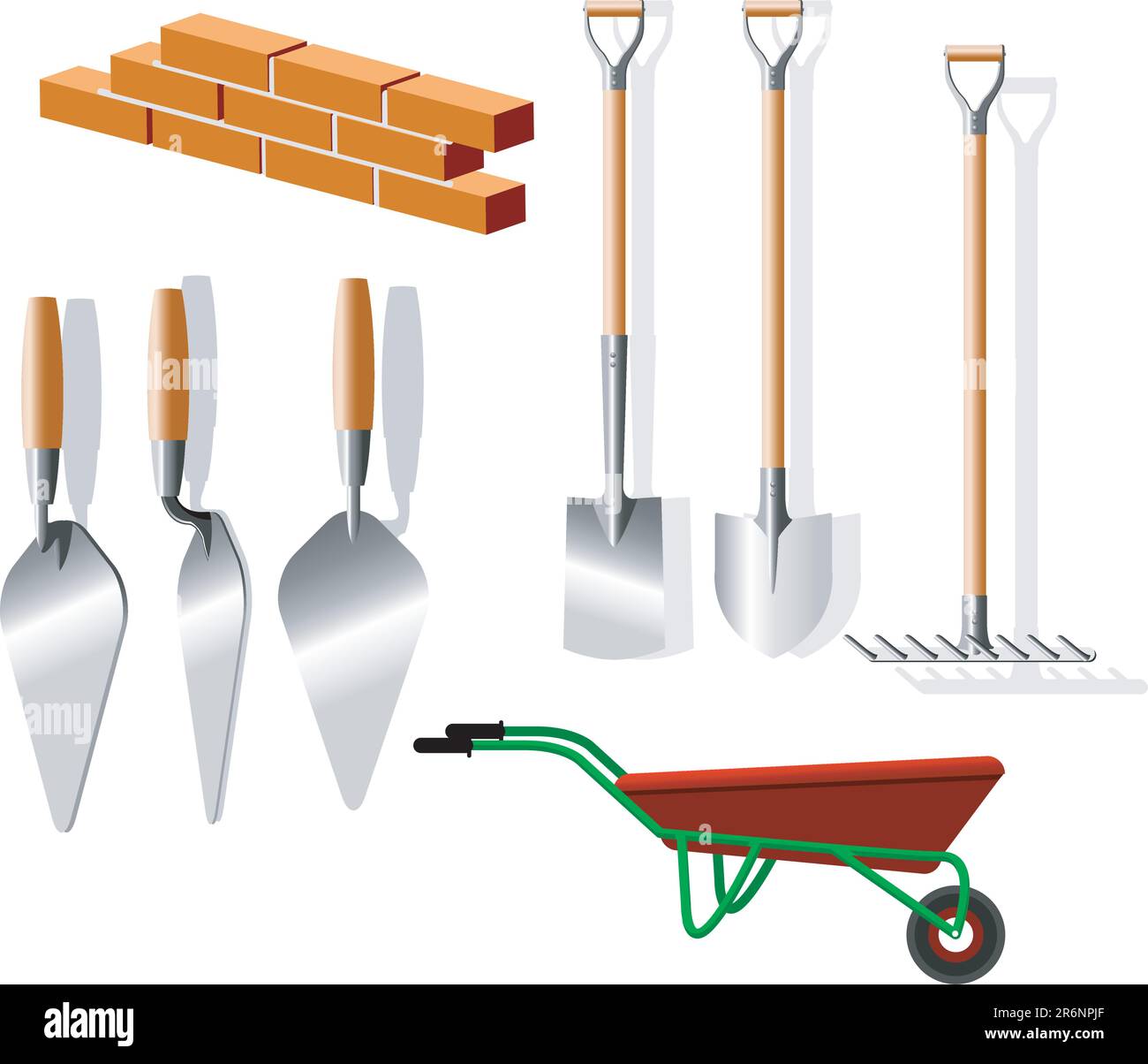 Garden and buildings Cut Out Stock Images & Pictures - Alamy