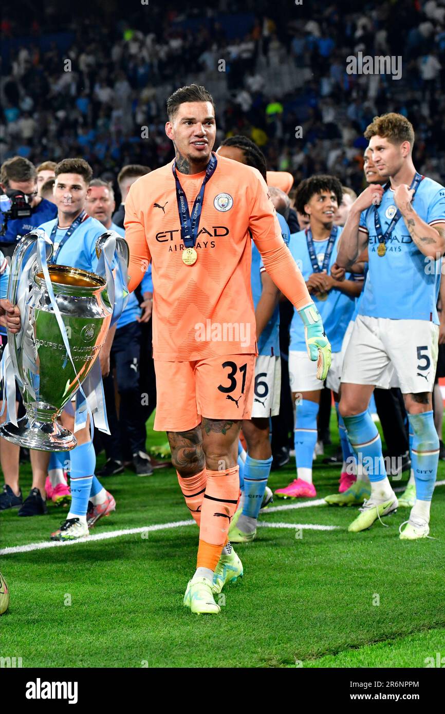 Istanbul, Turkey. 10th June, 2023. Goalkeeper Ederson (31) of ...