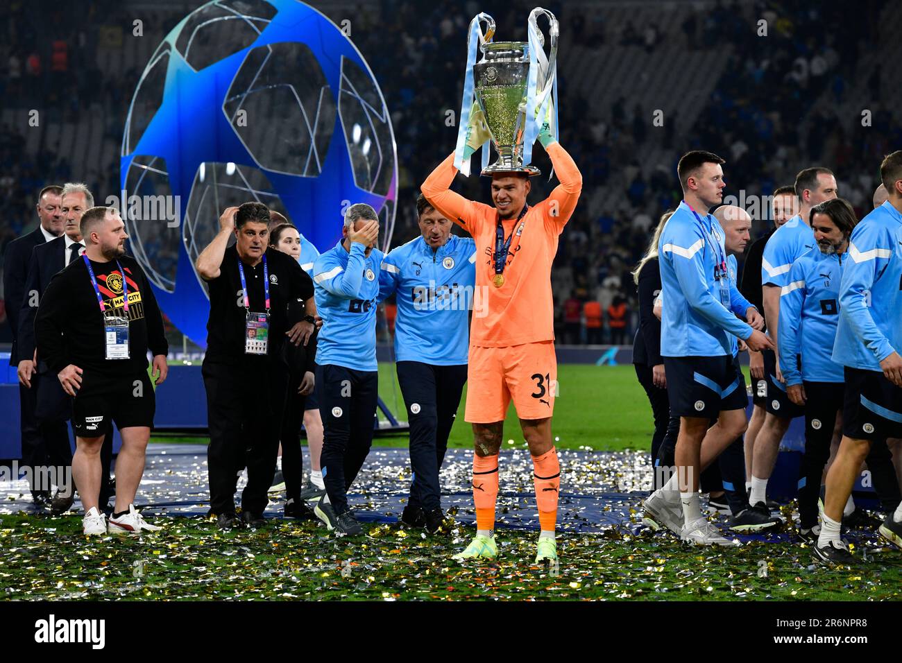 Istanbul, Turkey. 10th June, 2023. Goalkeeper Ederson (31) of ...