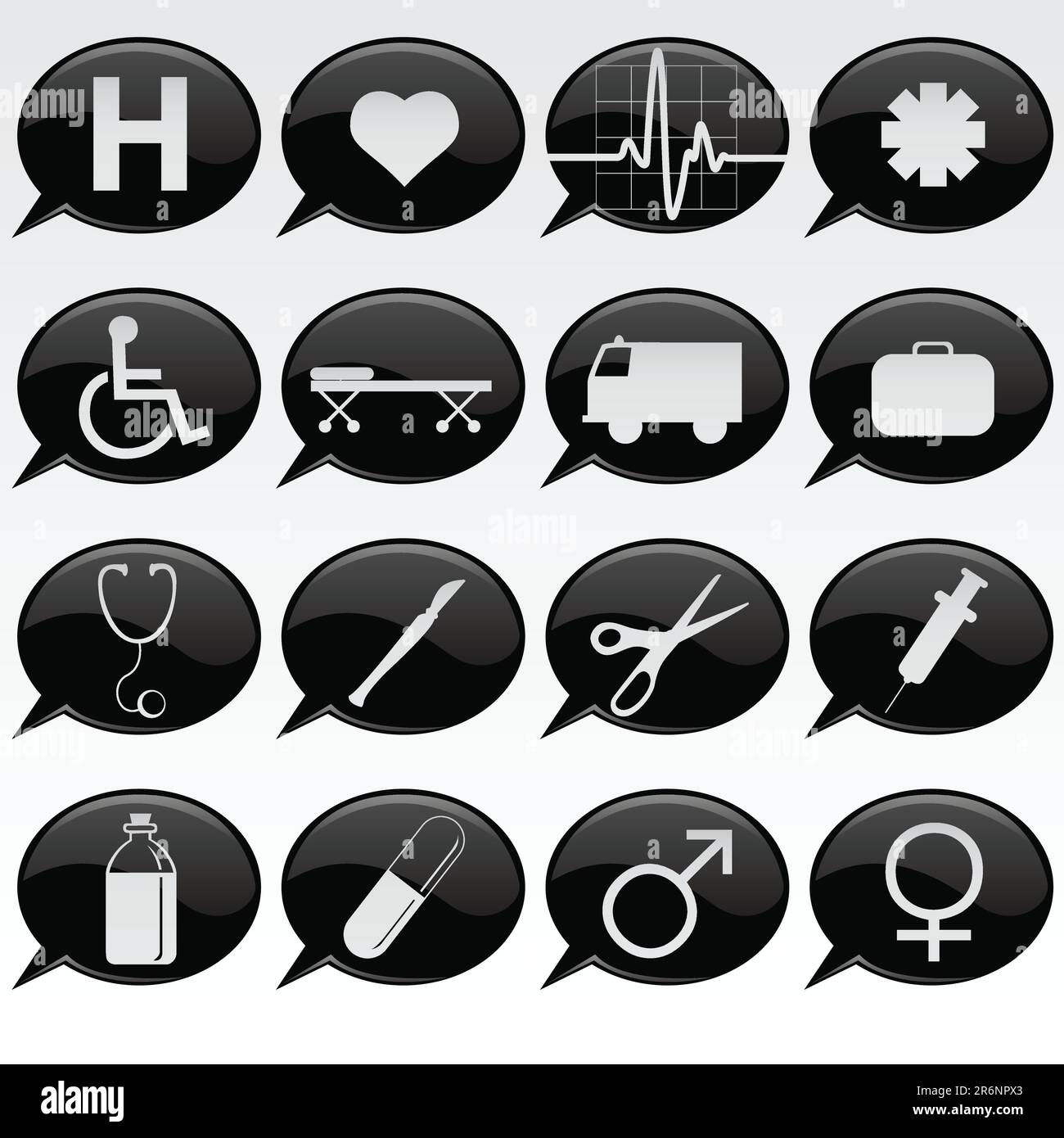 vector collection of medical icons Stock Vector Image & Art - Alamy