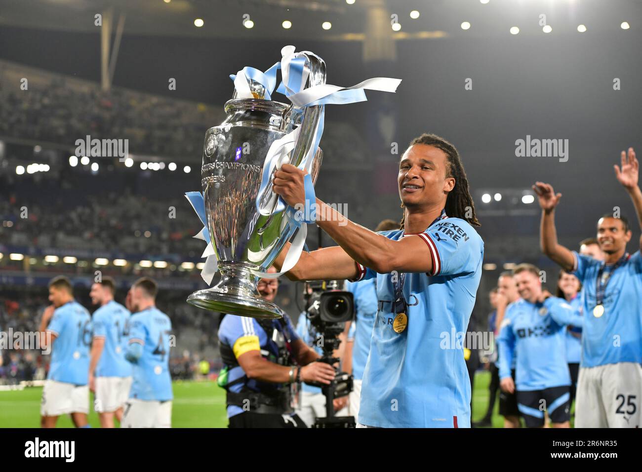 Istanbul, Turkey. 10th June, 2023. Nathan Ake of Manchester City seen ...