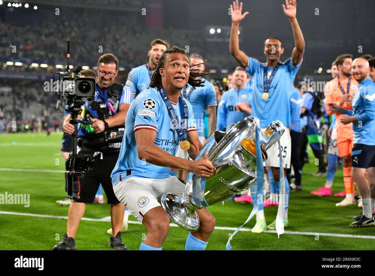 Istanbul, Turkey. 10th June, 2023. Nathan Ake of Manchester City seen ...