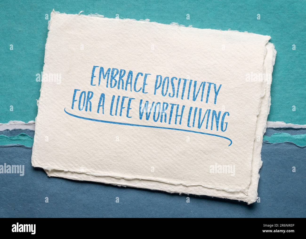 embrace positivity for a life worth living - inspirational note on an ...