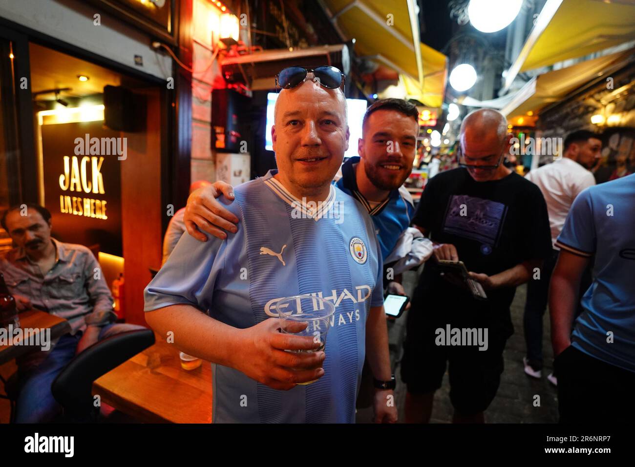 Man City fan Lee Webster, 51, (left) from Blackley, Manchester, who ...