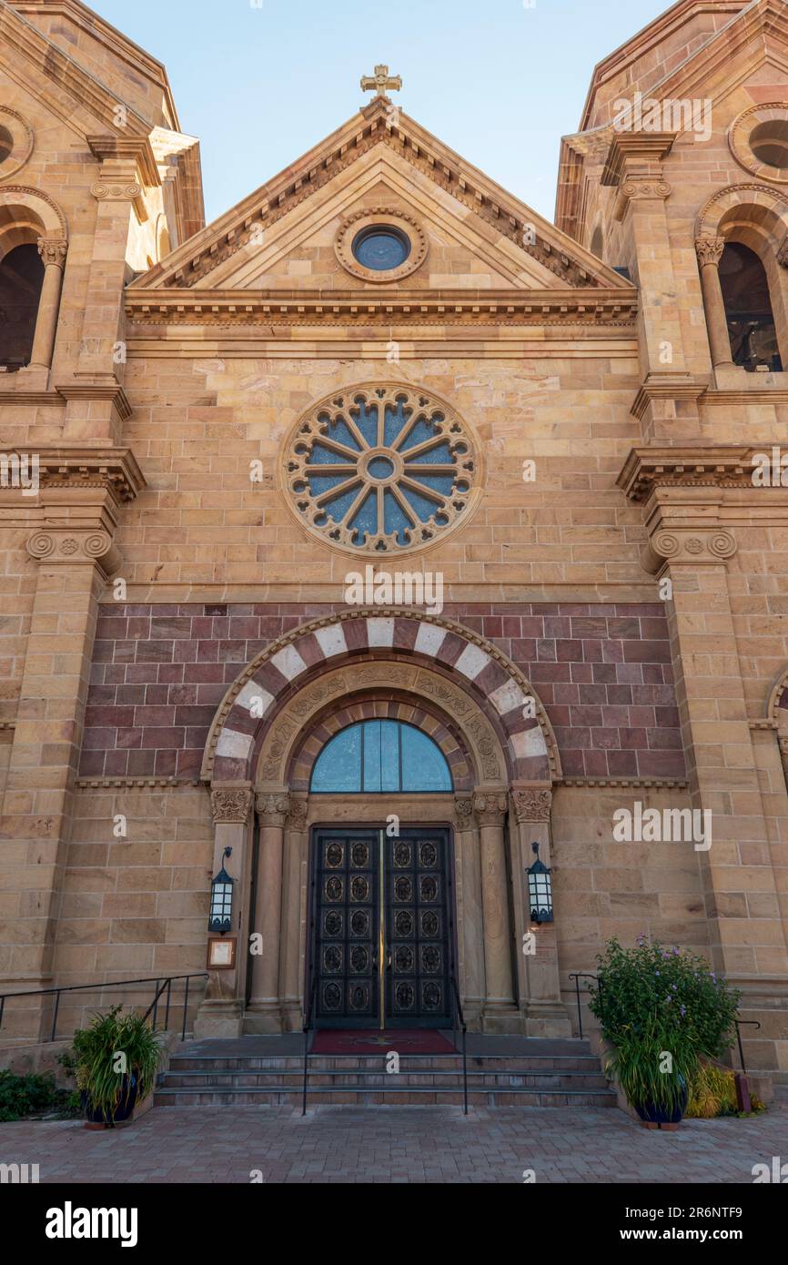 Vertical image of the front facade of the Cathedral Basilica of St ...