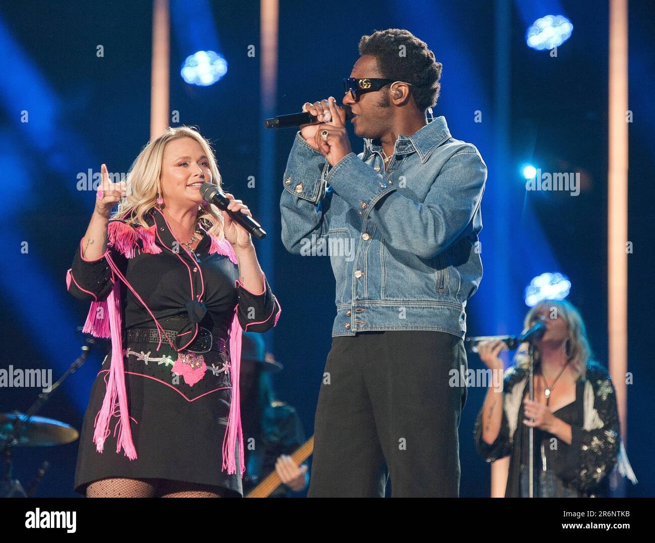 June 9, 2023 - Nashville, Tennessee; USA - Singer LEON BRIDGES makes an ...