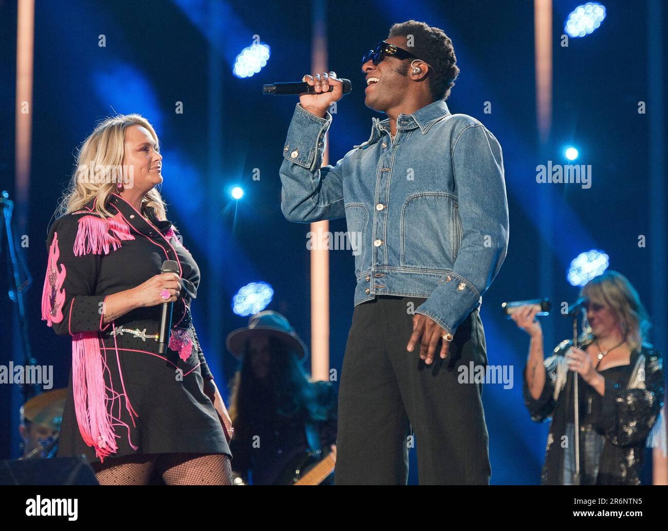 June 9, 2023 - Nashville, Tennessee; USA - Singer LEON BRIDGES makes an ...