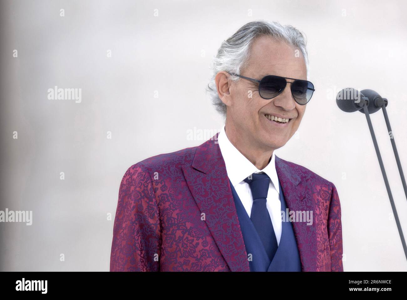 Vatican City, Vatican, 10 June, 2023. Singer Andrea Bocelli performs ...