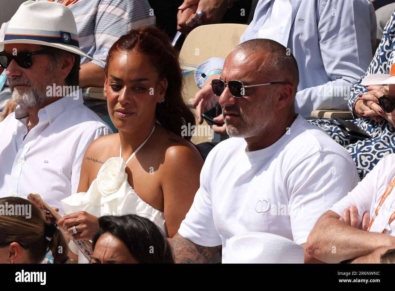 Paris, France. 10th June, 2023. Amel Bent, Patrick Antonelli in the ...